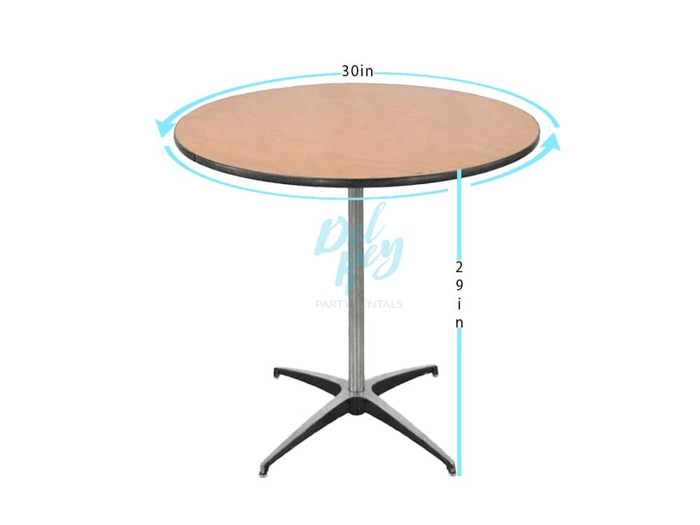 30 Inch Round Table | Table Rental | Party Rentals | Santa Monica Rentals