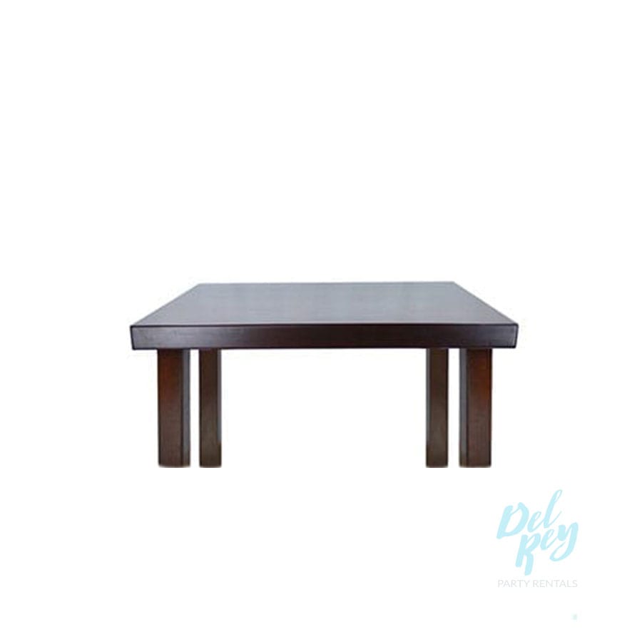 48″ X 48″ x 19″ Refined Wood Table | The Party Rentals Resource Company